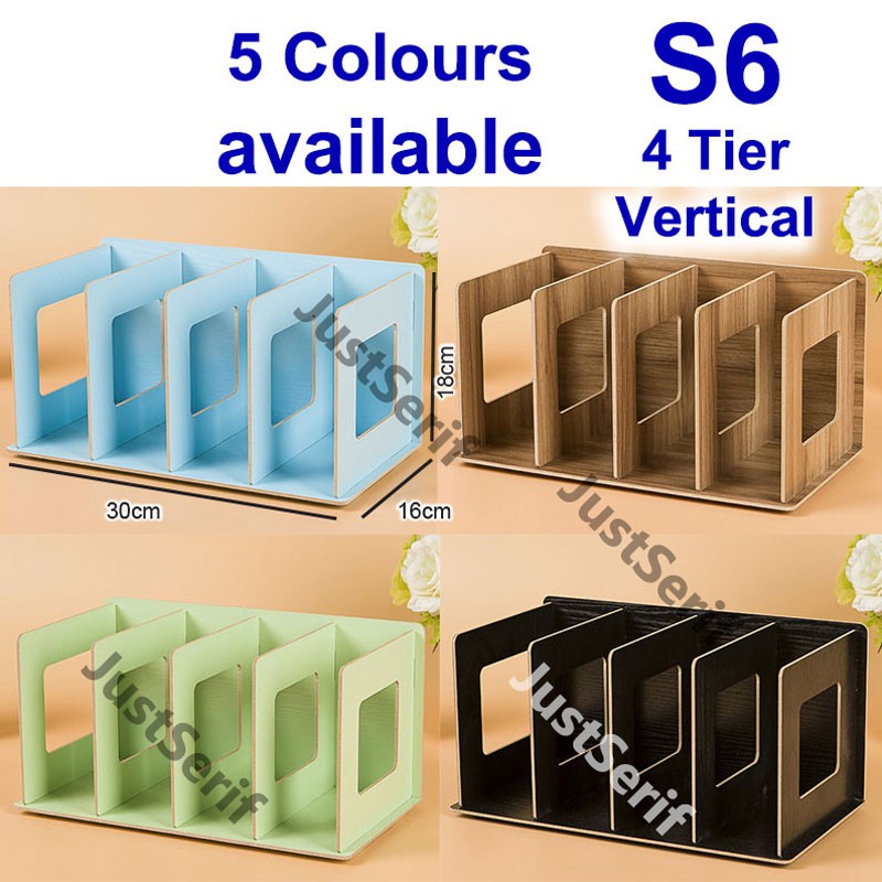 Book rack, desktop book rack, wood rack DIY table book rack, wooden ...