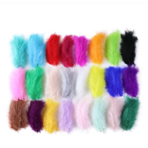 20pcs/pack Colorful Feather Transparent wave ball filling decor ...