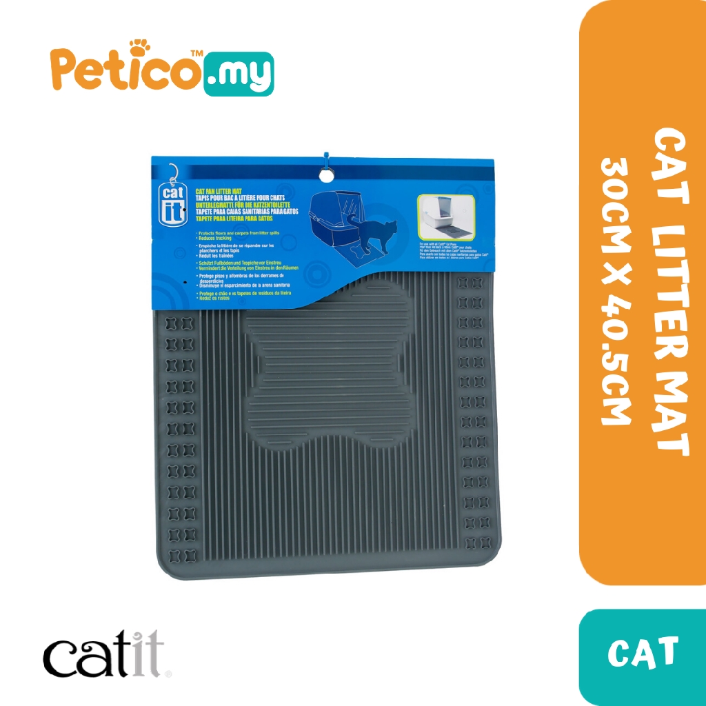 Catit Cat Pan Litter Mat Grey 34cm X 40.5cm | Shopee Malaysia