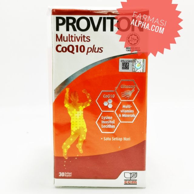 Proviton Multivits CO Q10 Plus Capsule 30's | Shopee Malaysia