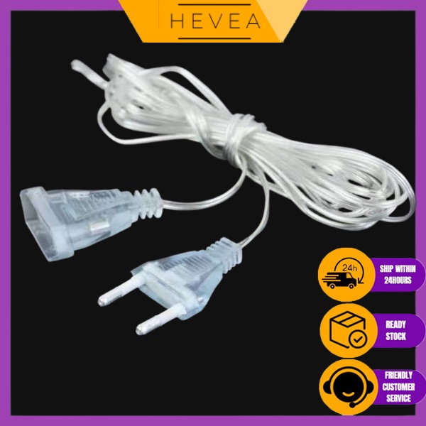 AC220~240V 5meter Extension Cable EU Plug Led Lantern String Fairy ...