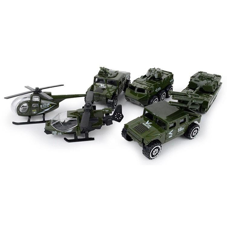 DIECAST MILITARY CAR TOY SET CONTAINS 6PCS MILITARY ARMY DIE CAST ...