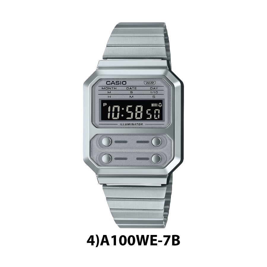 CASIO VINTAGE SERIES A100WE-1A A100WEG-9A A100WEGG-1A MEN QUARTZ WATCH ...