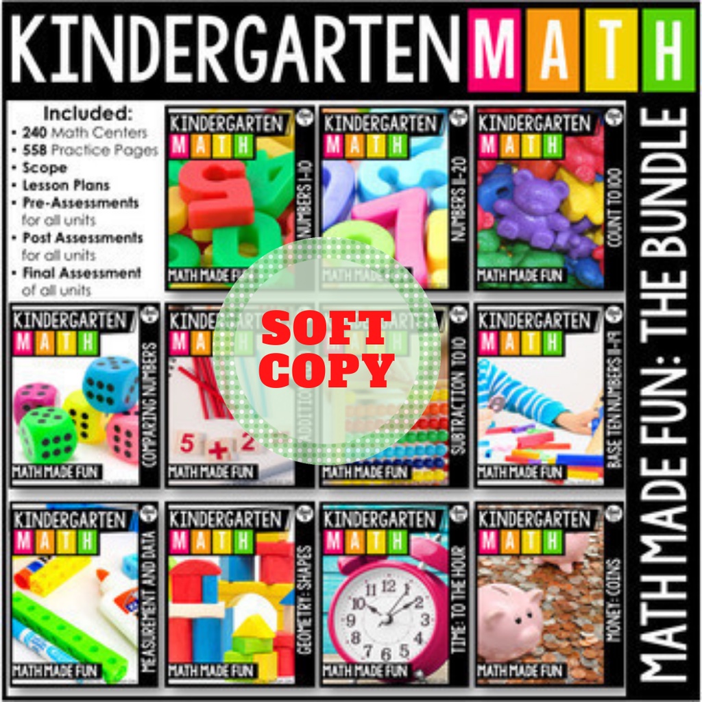 (PDF) Kindergarten mathematics worksheet Grade 1 SOFT COPY | Shopee ...