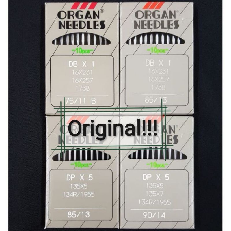 ORIGINAL Japan Organ Needle Jarum DBX1 DPX5 dan DC Mesin Jahit Industri | Shopee Malaysia