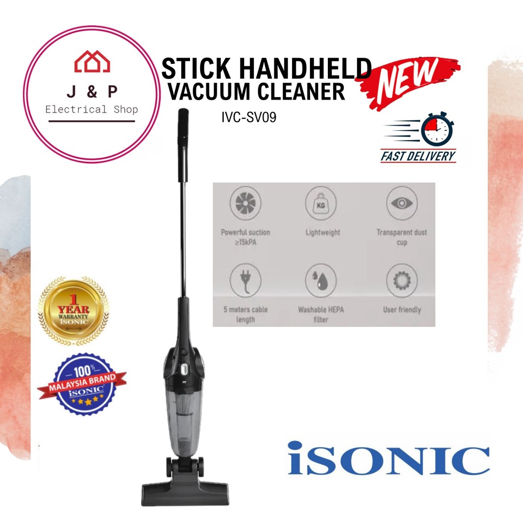 [NEW ITEM]💥ISONIC Stick Handheld Vacuum Cleaner (1.2L) IVC-SV09 💥 ...