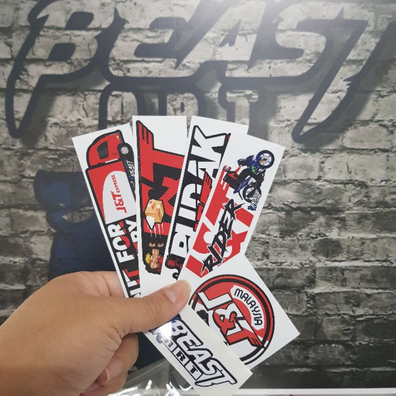 Sticker J&T / J&T/ /JNT / jnt / sticker Grade A / Beast Art | Shopee ...