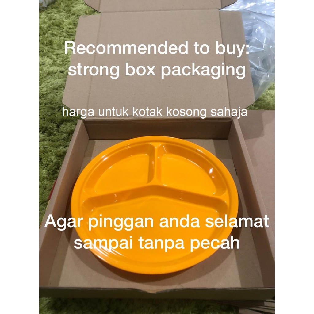 Pinggan Diet Suku Separuh Portion Plate Adult Dewasa Prison Divider ...