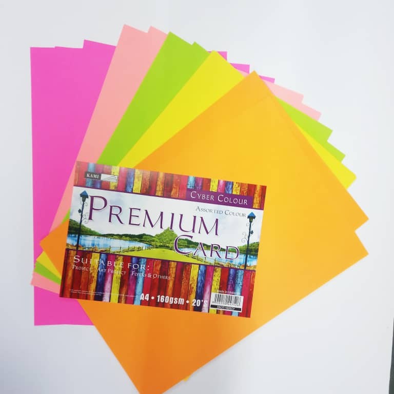 A4 PREMIUM Assorted COLOUR CARD/ Color Card for ART Project, Flyers # ...