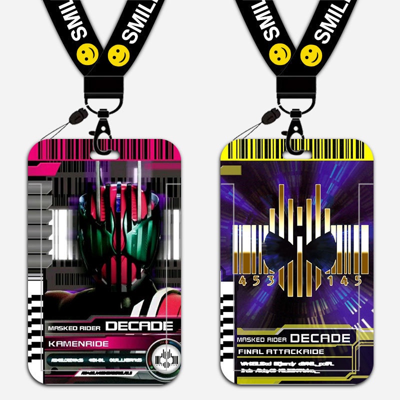 Kamen Rider Shiwang Card Holder Meal Campus School Bus Hanging Neckband ...