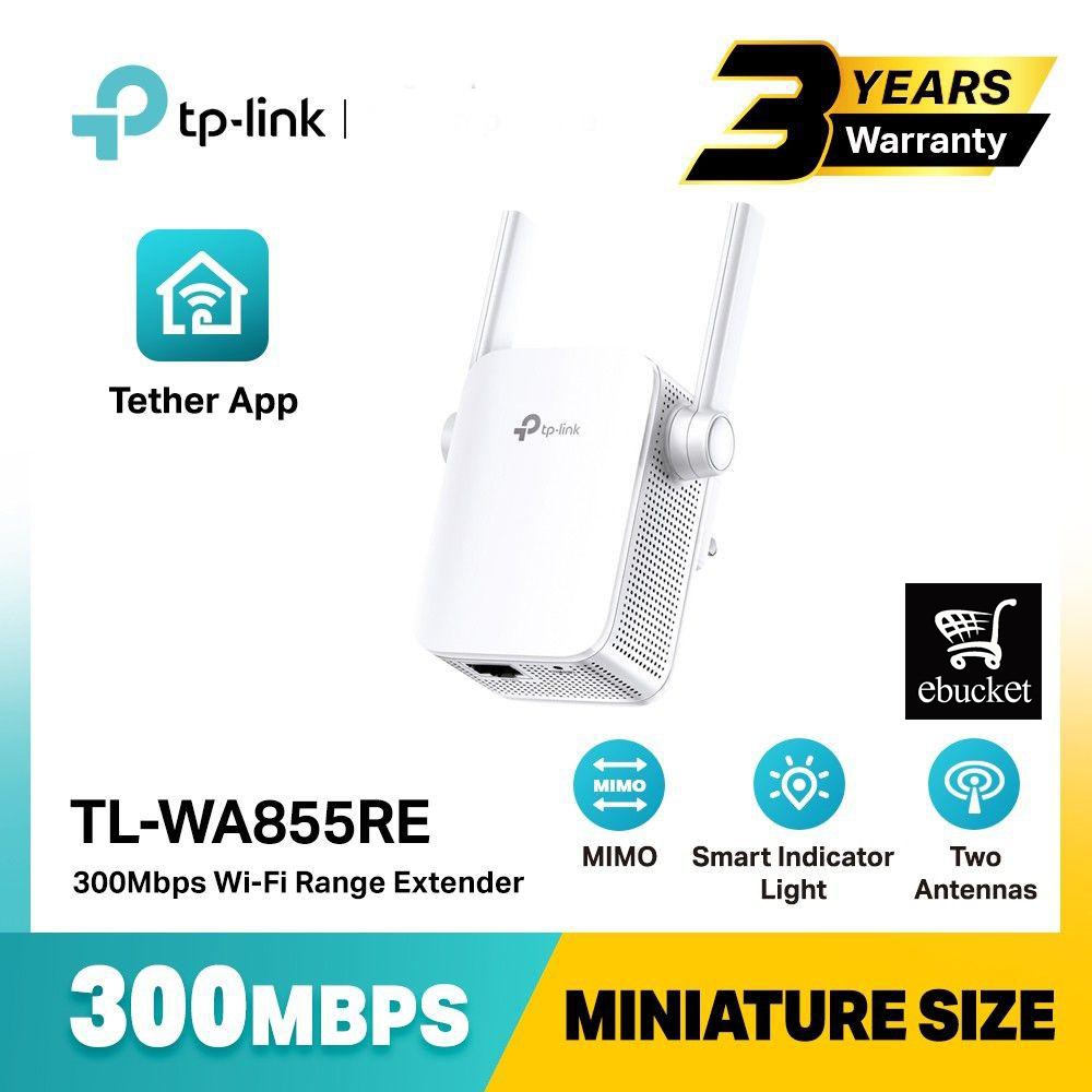 TP-Link TL-WA855RE 300Mbps Wifi Wireless Range Extender/Repeater ...