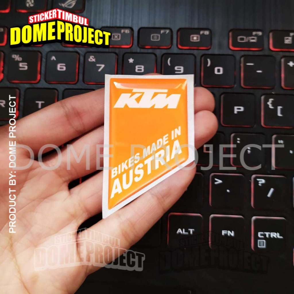 Ktm Motorcycle STICKER RACING EMBLEM KTM STICKER Embossed Motorcycle ...