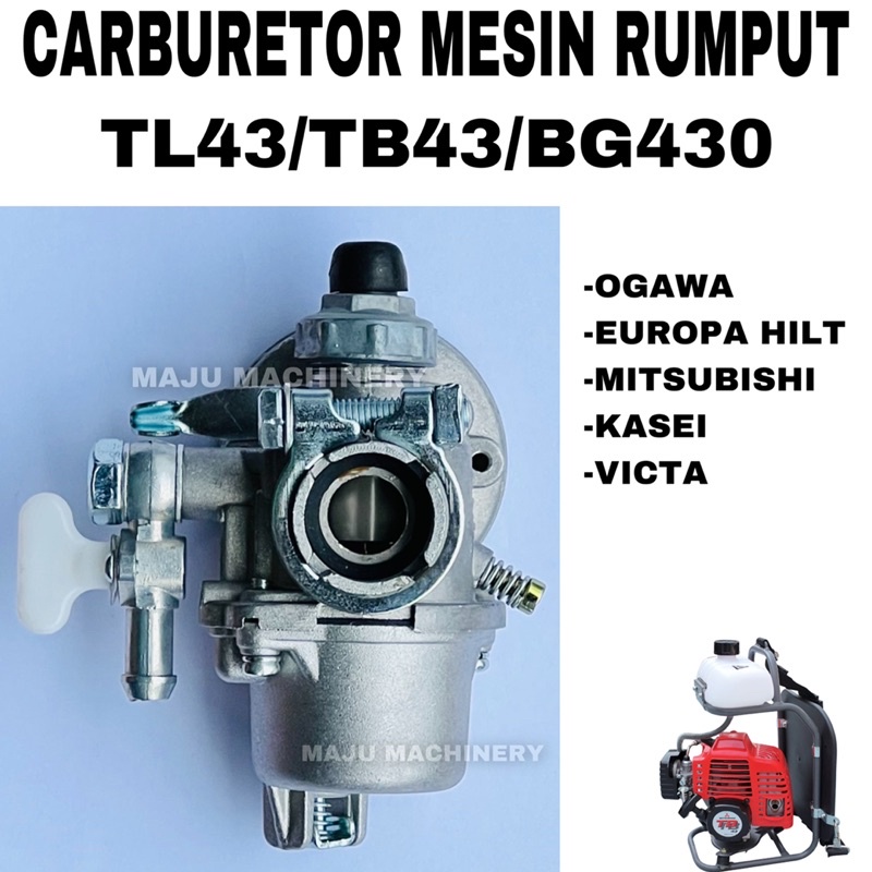 Carburetor (21mm)TB43 TL43 TU43 Brush Cutter /3wf-3aMit Duster/Ogawa Blower(Carburetor Mesin ...