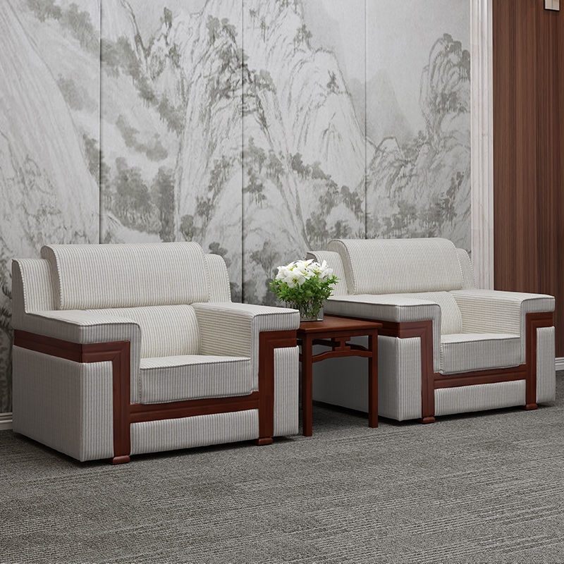 ♛Vip Sofa Art Solid Wood Chinese-Style Reception Room Negotiation Area ...