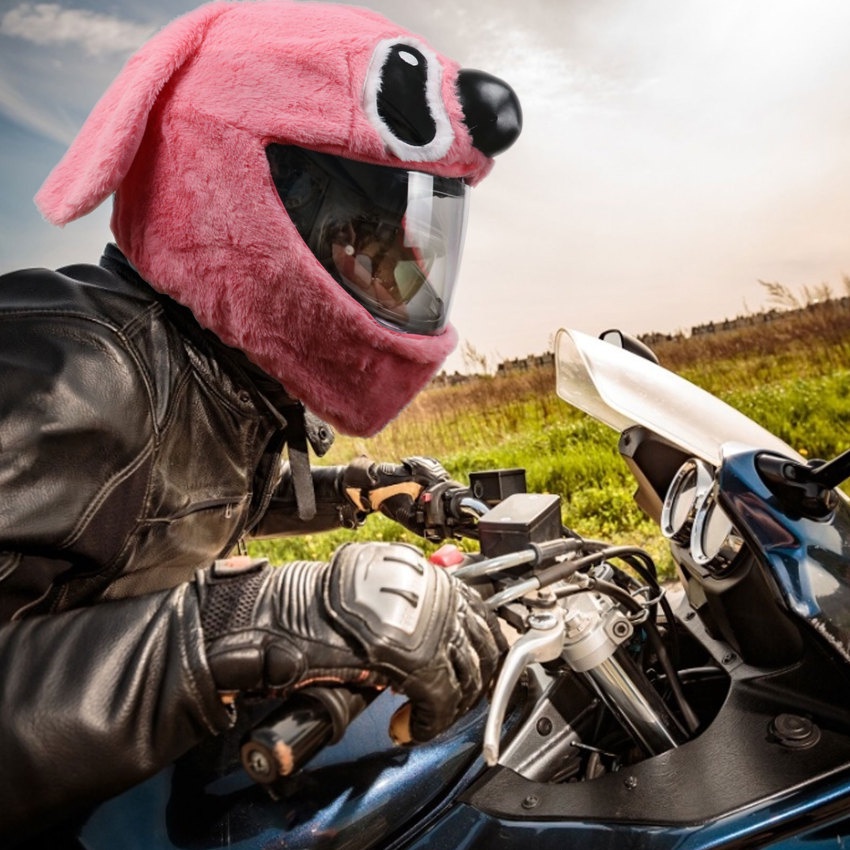 Motorcycle Helmet Panda Animal Cover Motorbike Funny Heeds Crazy Case ...