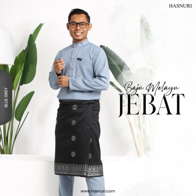 Baju Melayu Jebat HASNURI Moden/Minimal/Regular Fit/Cekak Musang/Welt ...
