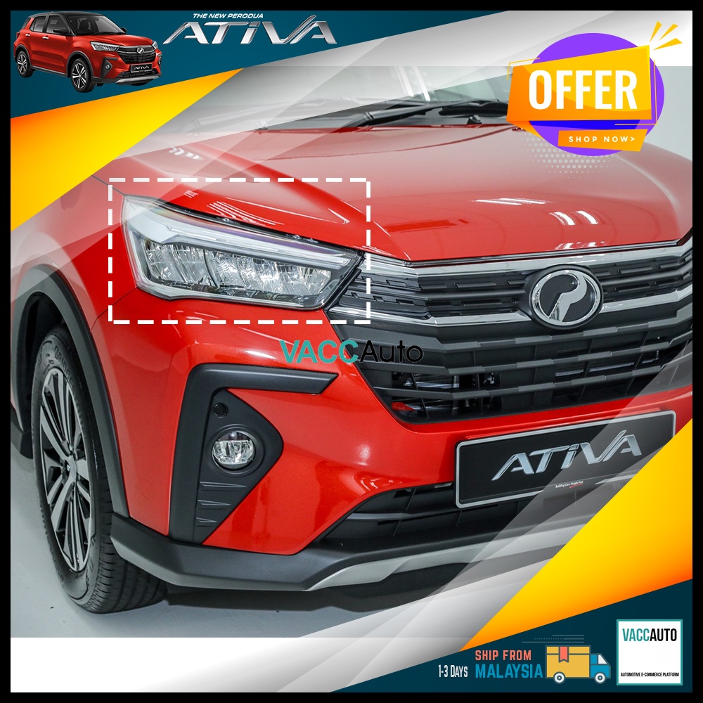Perodua Ativa 2021 - 2026 Head Lamp OR Tail Lamp Carbon Fiber Design ...