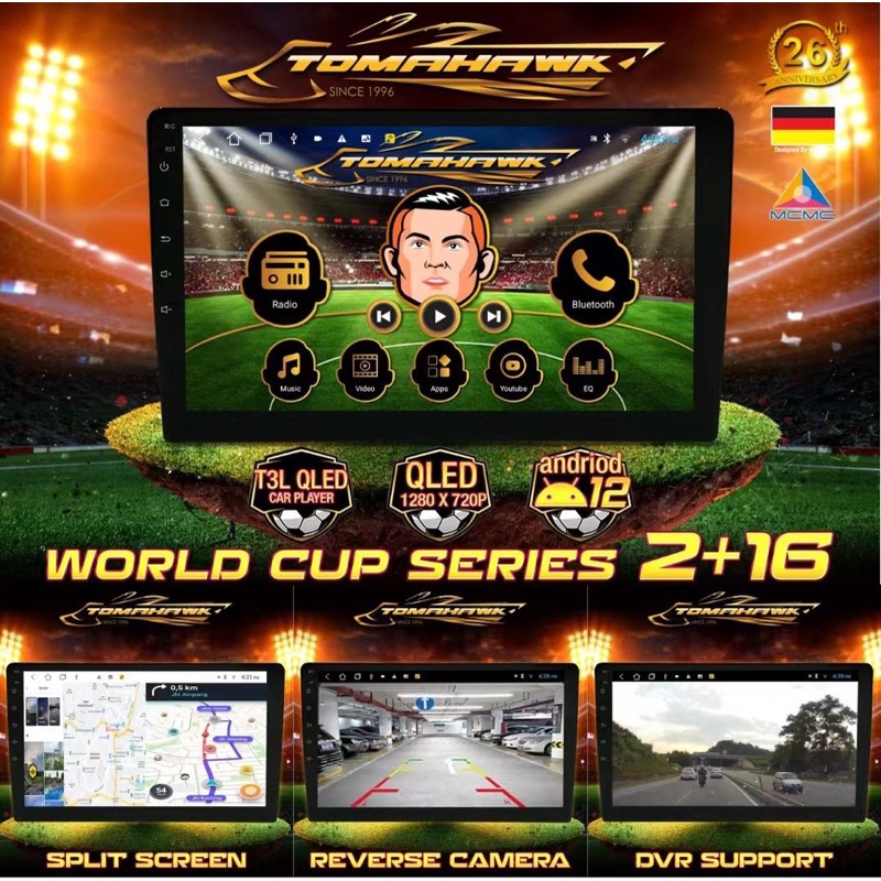 🎁FREE REVERSE CAMERA🎁【2+16GB】Tomahawk Android Player Spec T3L Android 11 9inch/10inch | Shopee ...