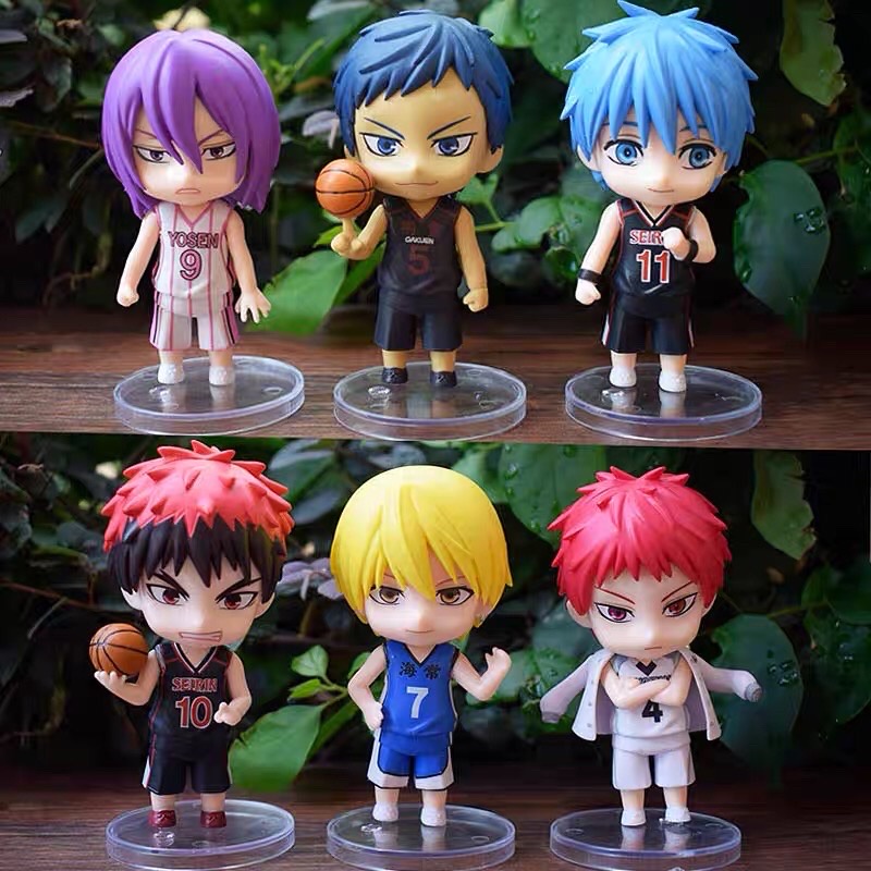 6pcs Kuroko's Basketball Tetsuya Kuroko Taiga Kagami Daiki Aomine Ryota ...