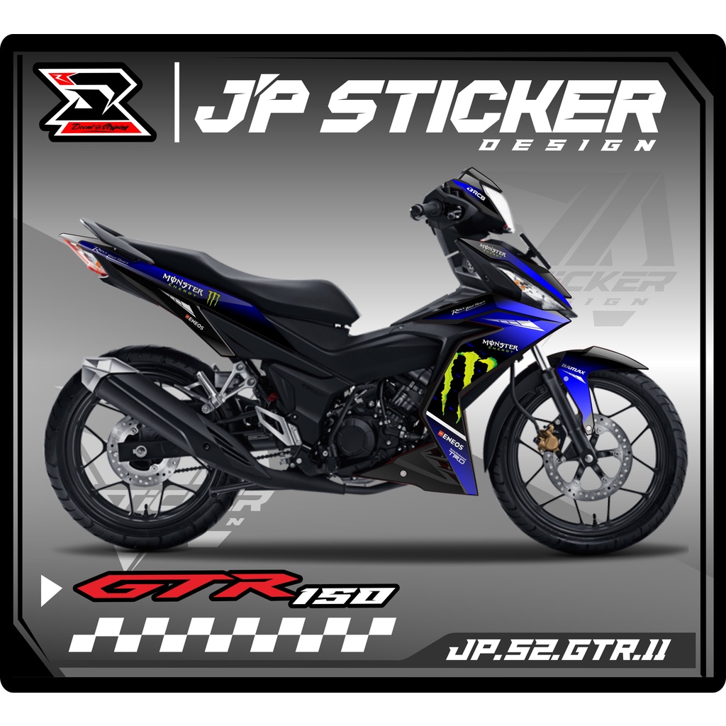 Gtr Sticker Striping GTR 150 - Honda SUPRA GTR 150 Motorcycle Sticker ...