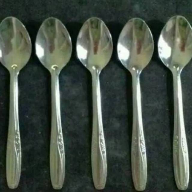 Stainless steel teaspoon contains 12 pcs | Shopee Malaysia
