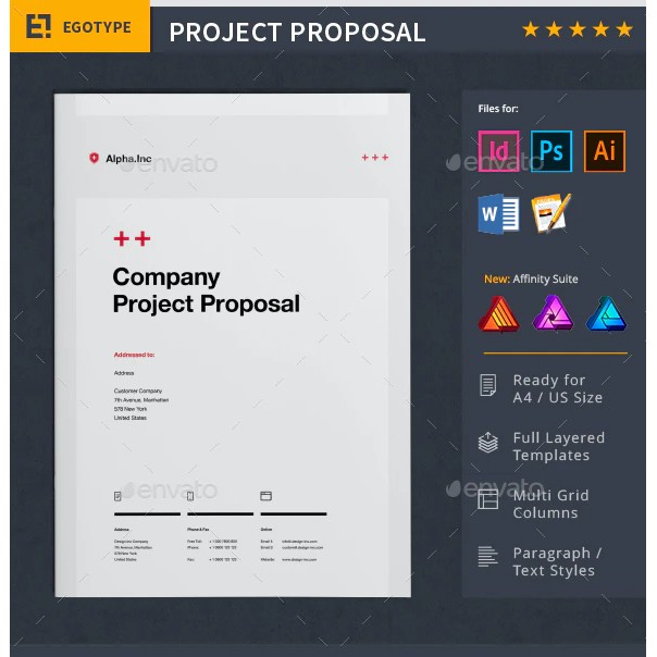 Minimal and Professional Project Proposal Template | Shopee Malaysia