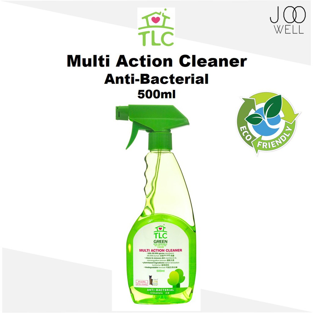 TLC Green Multi Action Cleaner Anti-Bacterial 500ml | Shopee Malaysia