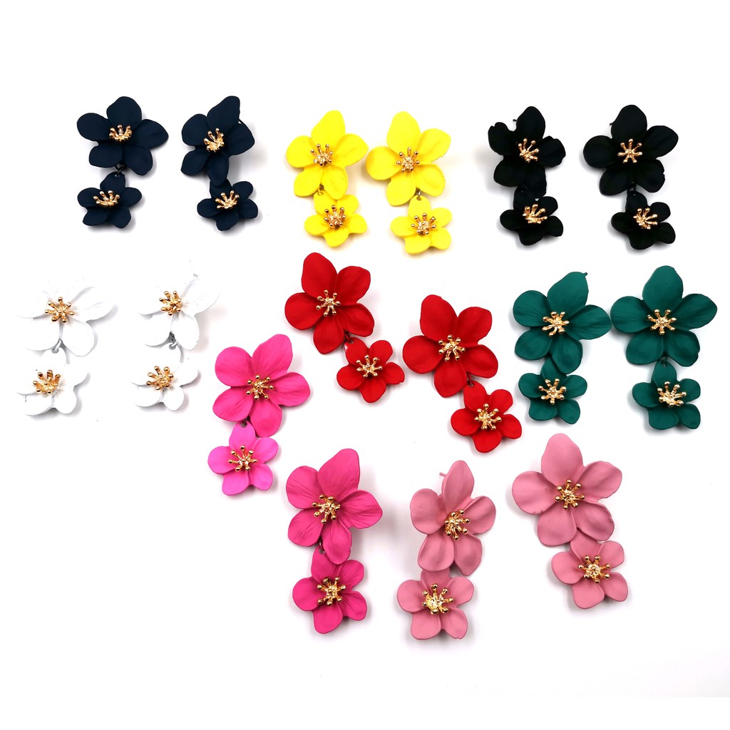Earrings Flower Beautiful Floral Jewellery Studs Accessories Woman ...