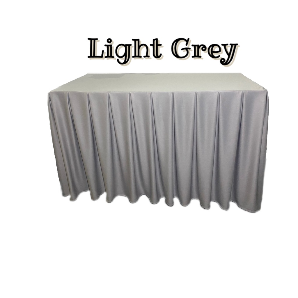 4'ft Cover Banquet Table / cover table / alas meja / skirting | Shopee ...