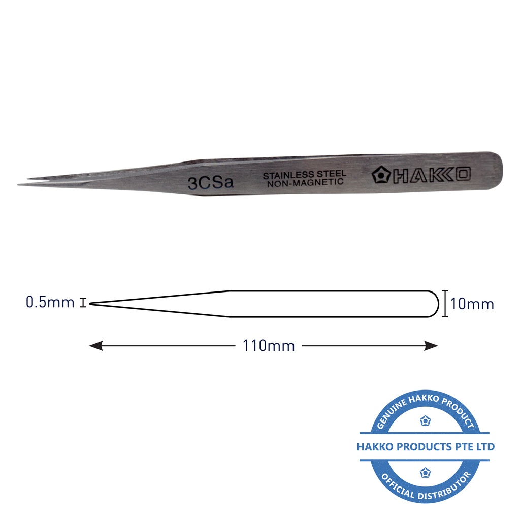 HAKKO OOSA SSSA 3CSA 7SA 2ASA Stainless Steel Tweezers | Hakko Products ...