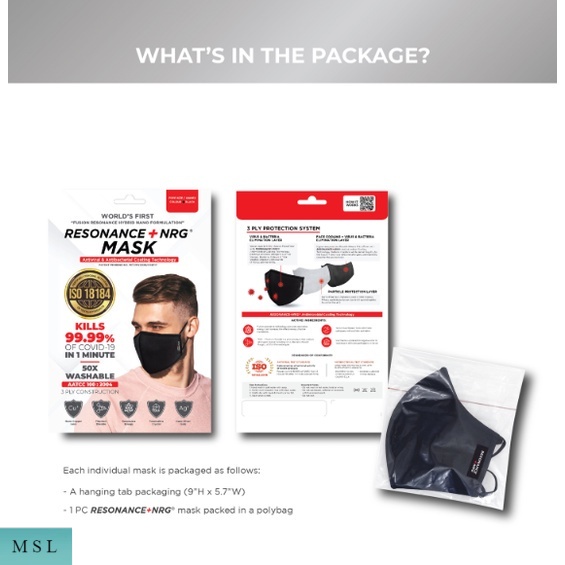 [NEW 2021] RESONANCE + NRG MASK - ANTIVIRAL & ANTIBACTERIAL COATING ...