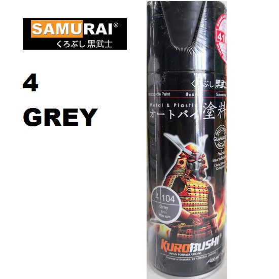 SAMURAI SPRAY PAINT GREY 4 | Shopee Malaysia