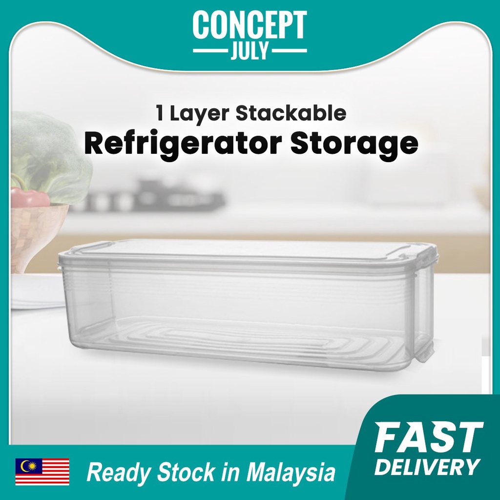 1 Layer Multifunctional Tray Japanese Kitchen Storage Box Crisper ...