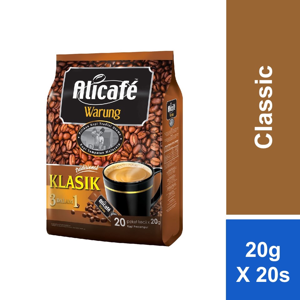 ALICAFE Warung Classic 20g x 20s (HALAL) | Shopee Malaysia