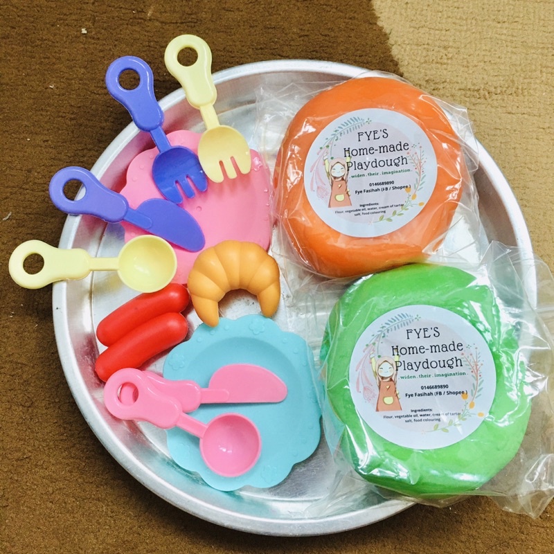 🔥🌈COOKING A FOOD THEME HOMEMADE PLAYDOUGH SET SENSORY PLAY TOYS EDUTOYS ...