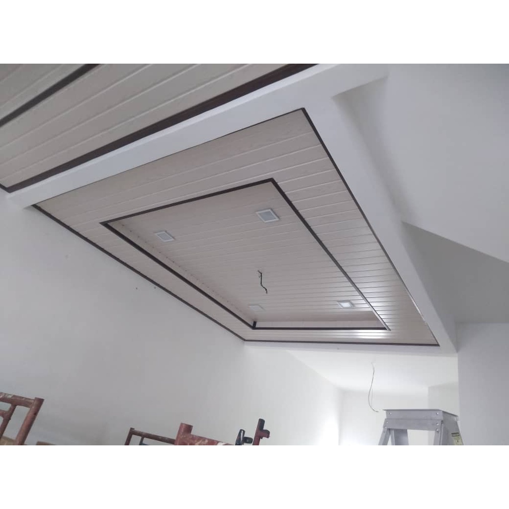 6FT PVC Ceiling Wall Panel Home Ceiling/Wall Waterproof 30cm x 8mm (Ready Stock) Support Max to ...