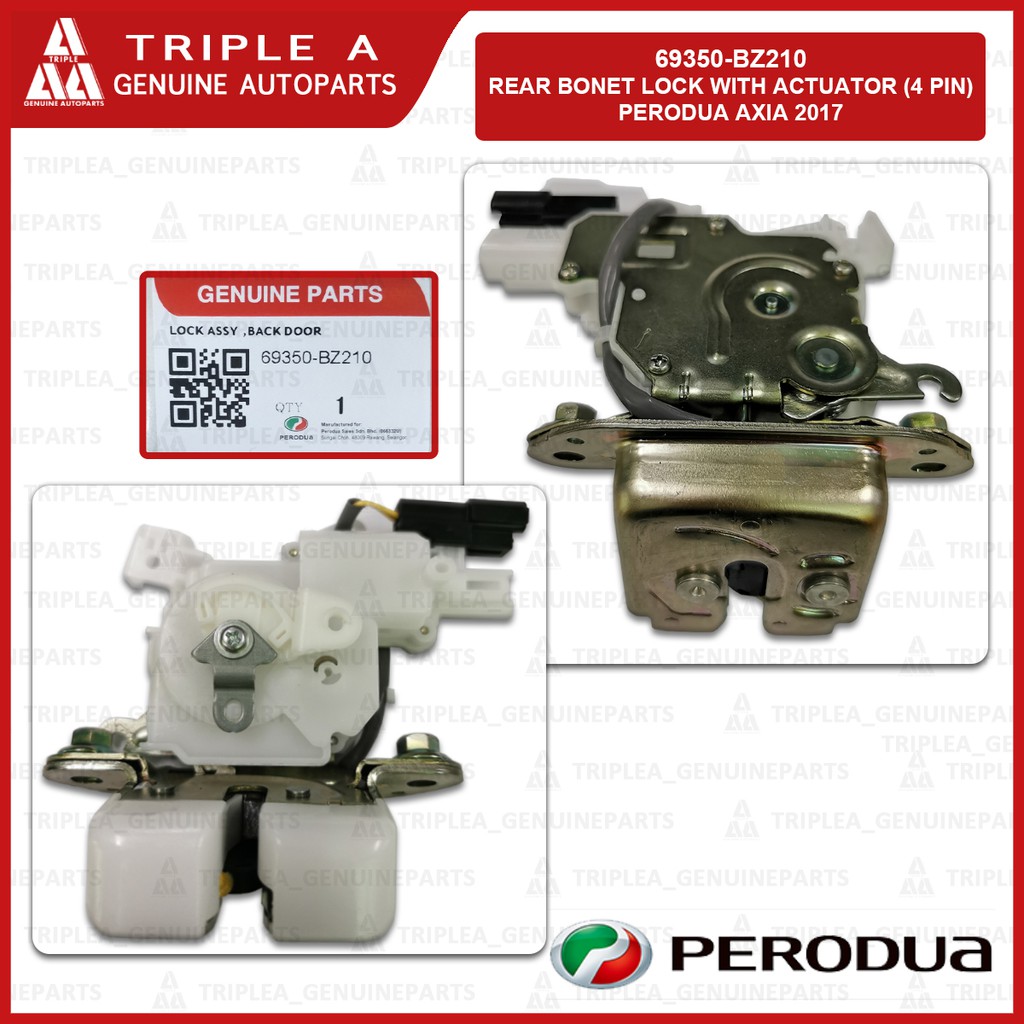 ADA WARRANTY | 69350-BZ210 Perodua Axia 2017 Rear Bonnet Lock with ...