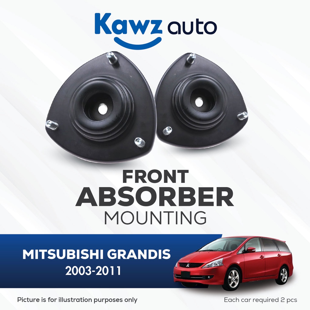 KAWZ MITSUBISHI GRANDIS (2003-2011) FRONT ABSORBER MOUNTING - [PAIR ...