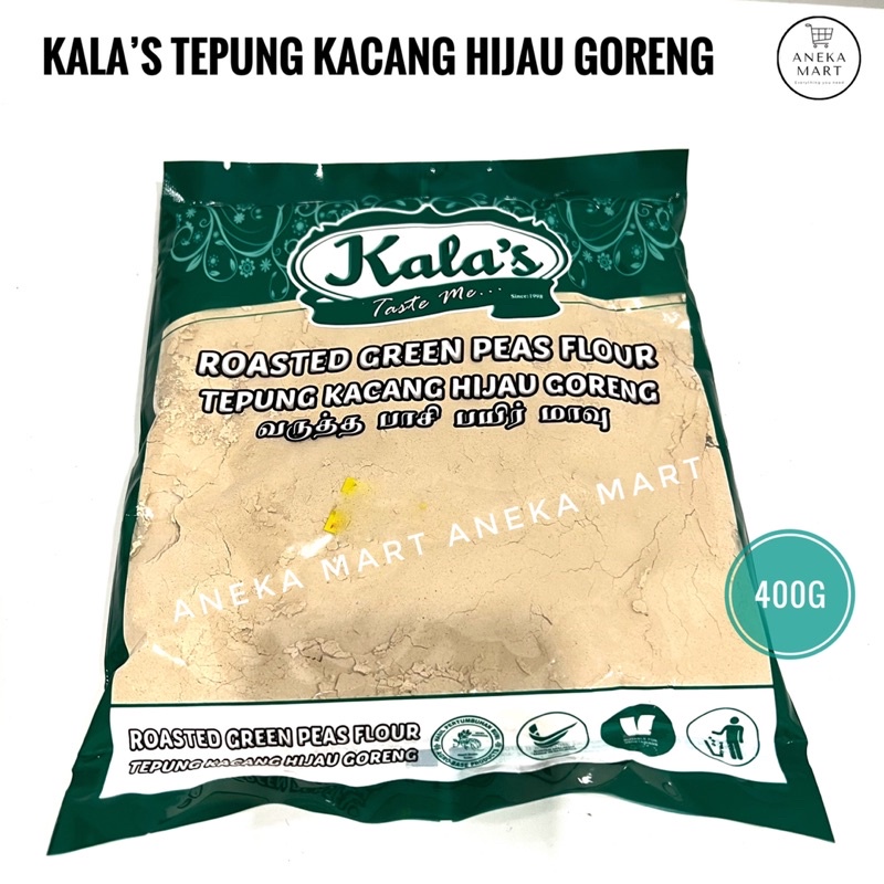 Kala’s Tepung Kacang Hijau Goreng/ Roasted Green Peas Flour/ Green ...
