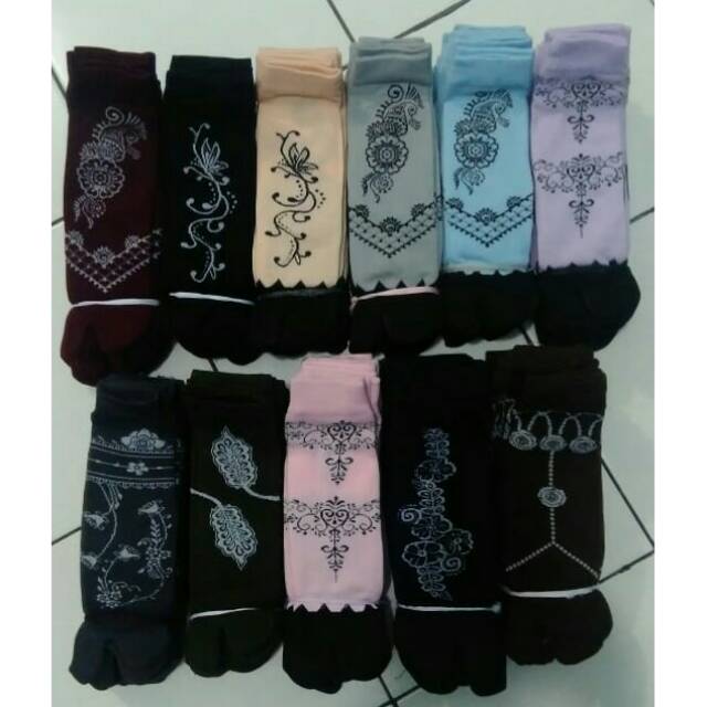 (Uc Dozens) 12 Pairs Of Heina Motif Thumb Socks. | Shopee Malaysia