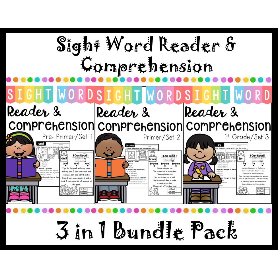 SIGHT WORD READER & COMPREHENSION BUNDLE PRINTABLE | Shopee Malaysia