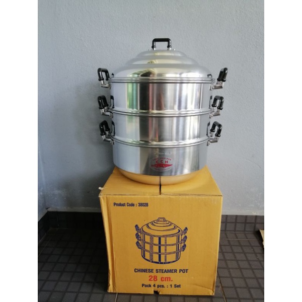 Periuk kukus cap buaya, periuk steam, steam pot, chinese steam pot ...