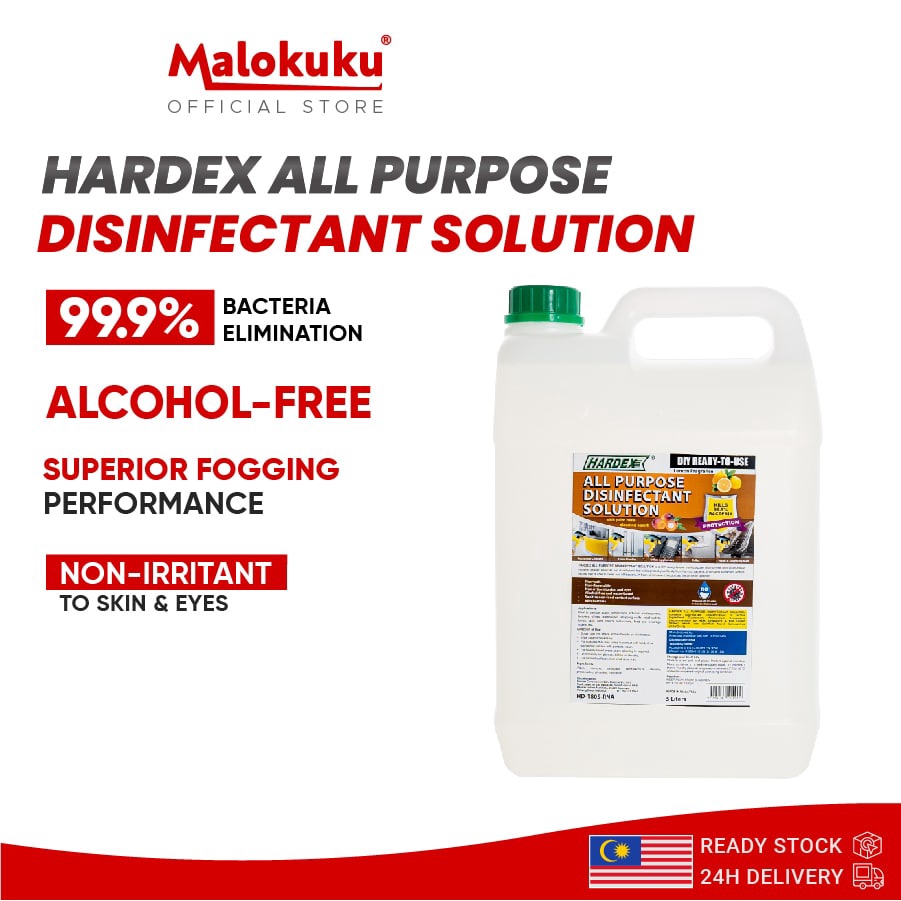 Hardex 5L Multi Purpose Disinfectant Antibacterial | Nano Mist ...