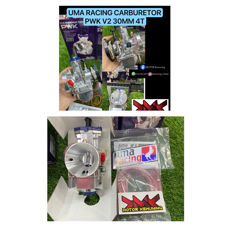 Uma Racing Carburetor Kaburetor Uma 4T 2T PWK24mm / 28mm / 30mm / 32mm ...