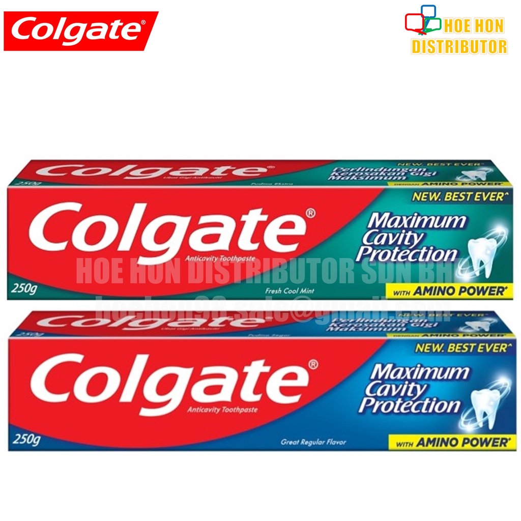 Colgate Toothpaste 250g Fresh Cool Mint Great Regular Flavor Ubat Gigi Colgate 250g | Shopee ...