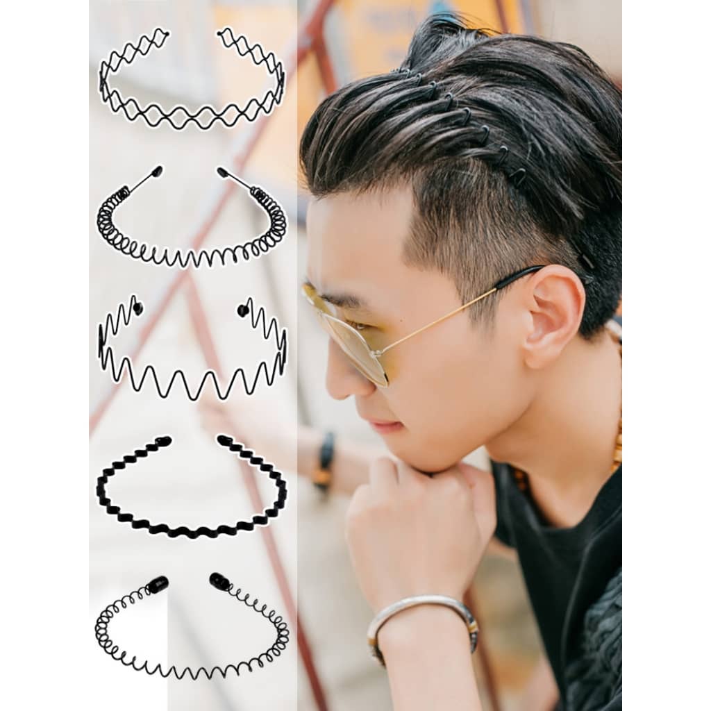 Fashion Hair Hoop Metal Hairband Headband For Men Women Cekak Rambut ...