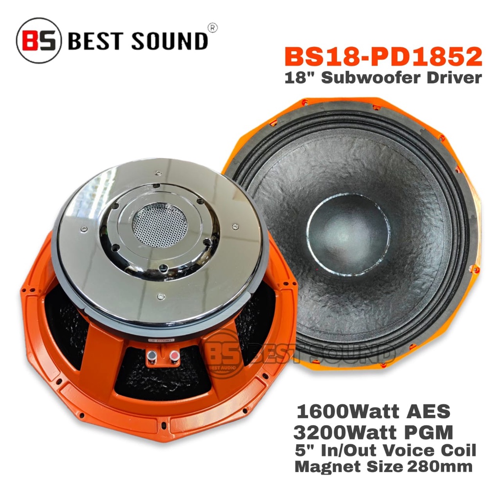BS 18 inch BS18-PD1852 Woofer Speaker Driver Precision Transducers ( 1 ...