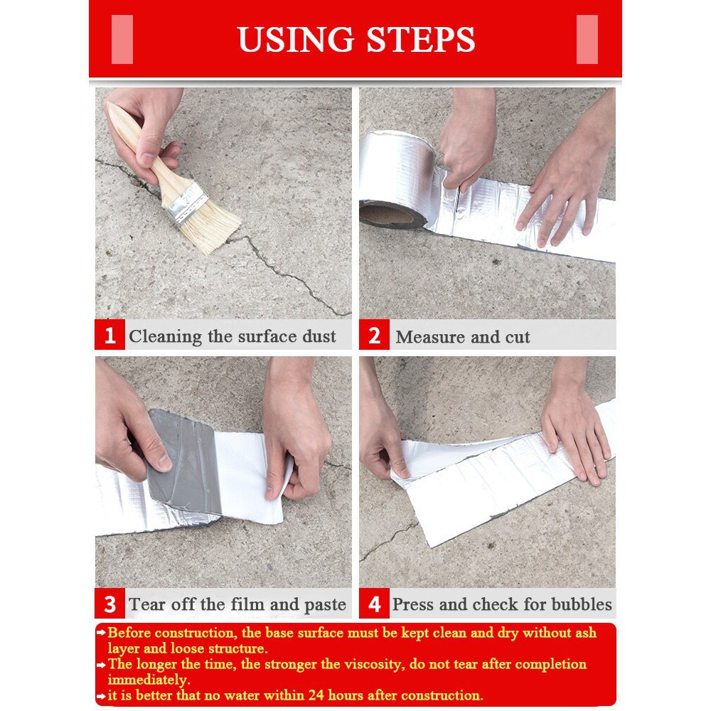 Anti Leakage Waterproof Tape Aluminum Foil Strong Tape Adhesive Tape ...