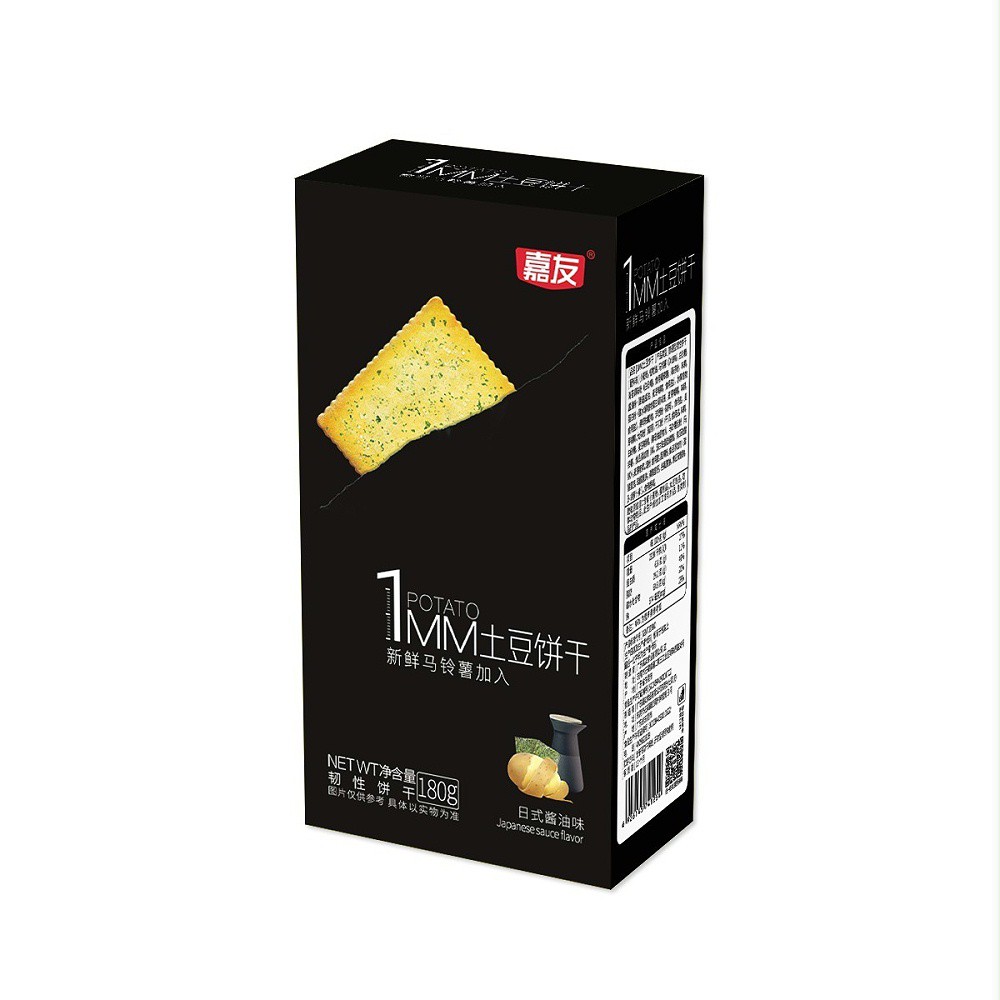 JiaYou 1MM Potato Crackers Teriyaki Sauce Flavour - 嘉友1MM日式酱油味土豆饼干 ...