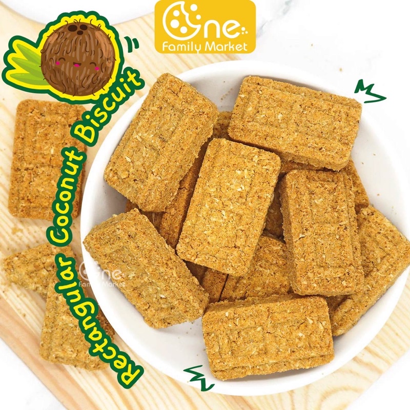 🍪 Traditional Rectangular Coconut Cookies (Coconut Biscuit) 传统方形椰子饼 👍🏻😋 ...